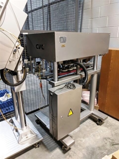 *SOLD* CVC MODEL 1204 6- SPINDLE CAPPER ALL S/S WITH CAP ELEVATOR DOM ...