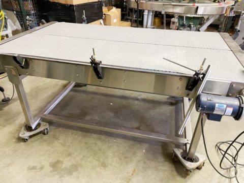 *SOLD* E-PACK STAINLESS STEEL PACK OFF CONVEYOR 7’ L X 4’ W | GPI ...