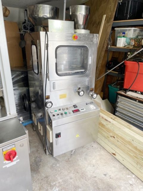 *SOLD* JCMCO MODEL JCSSH-20 TABLET PRESS DOM 2005 D TOOLING 1” (25.4 MM ...